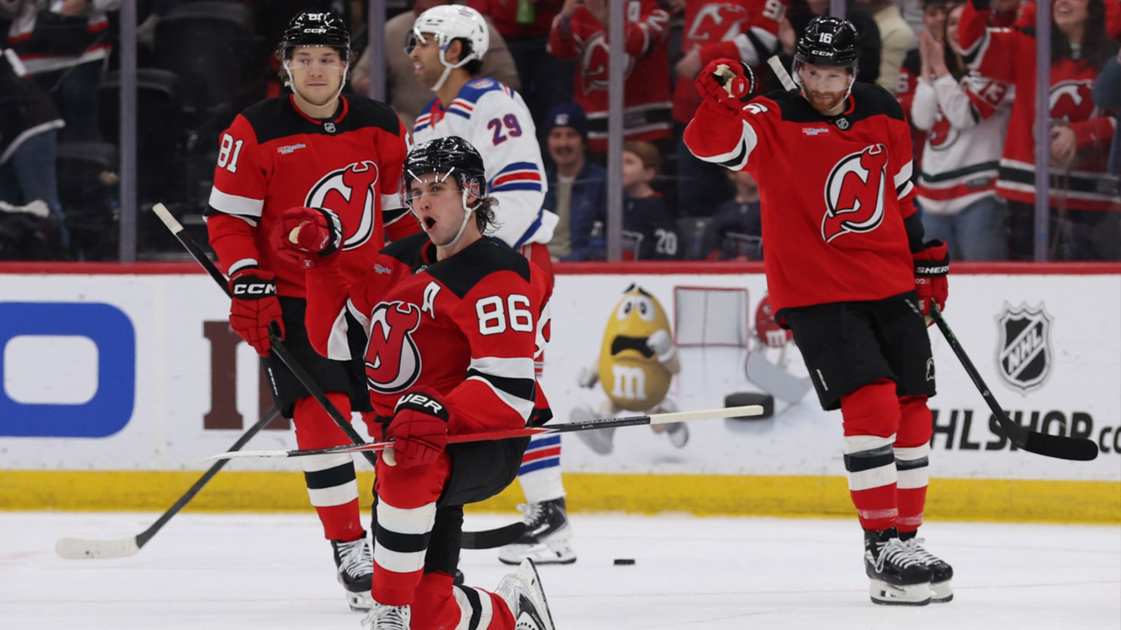 Devils’ Jack Hughes is even getting love from Rangers fans after Team ...