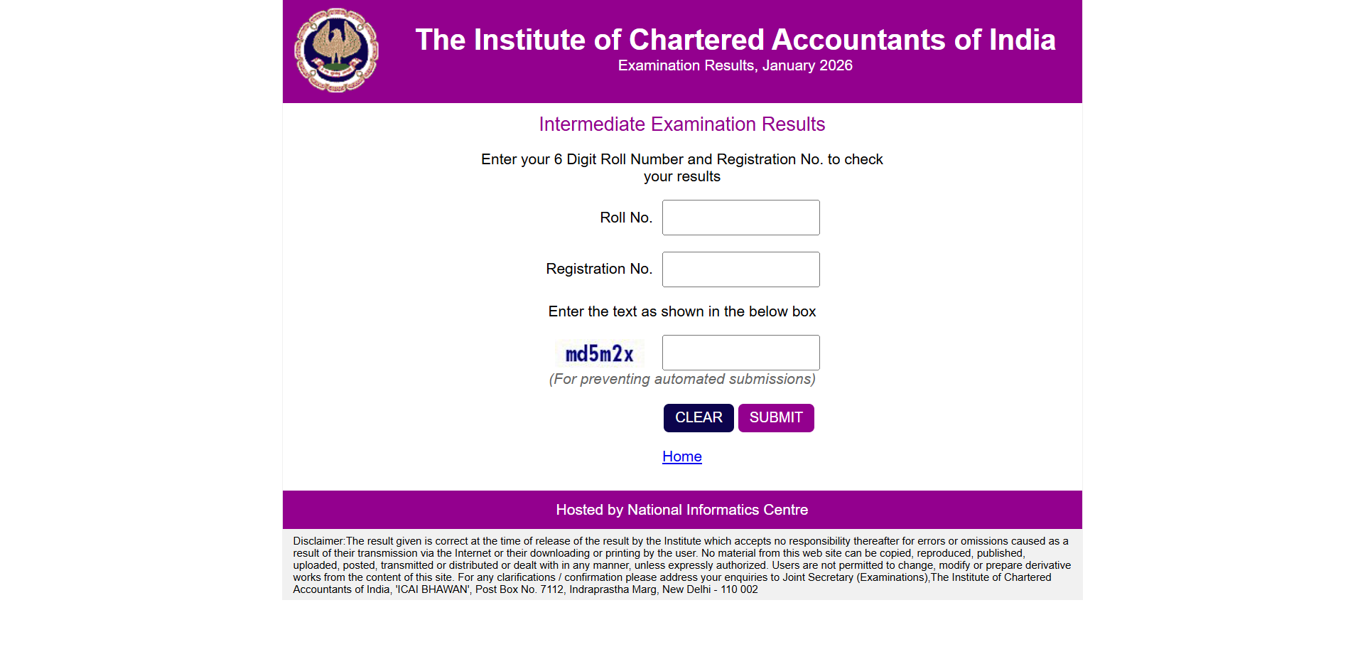 ICAI CA intermediate, foundation result 2026 released at icai.nic.in ...