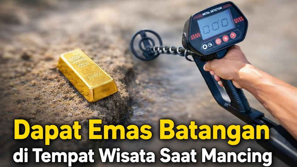 Dapat emas batangan di tempat wisata saat mancing