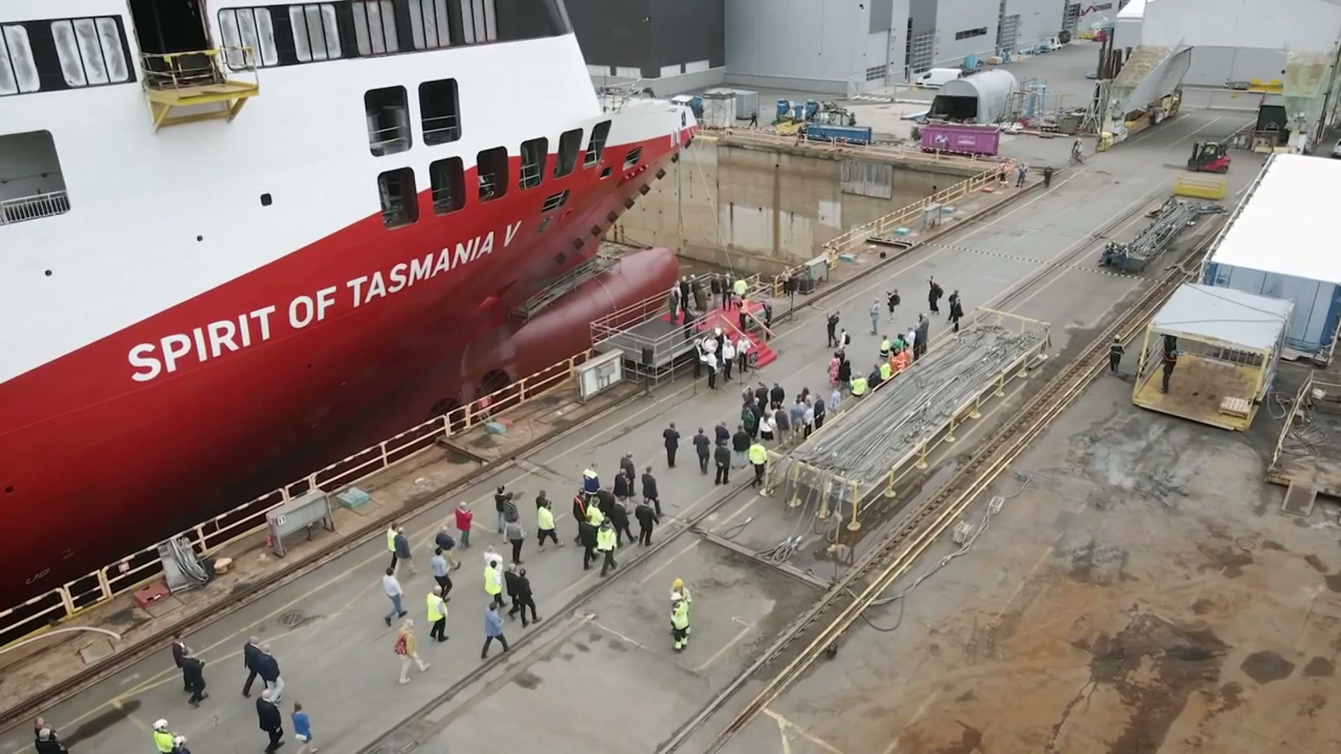 Spirit of Tasmania Five sets sail from Scotland to Australia