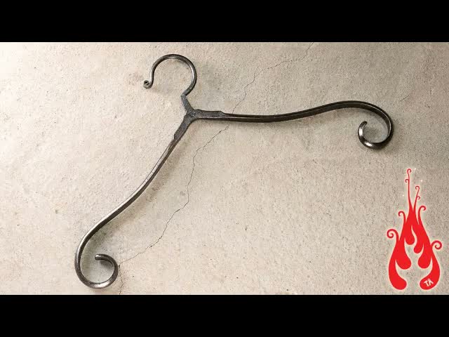How a simple coat hanger is forged from steel