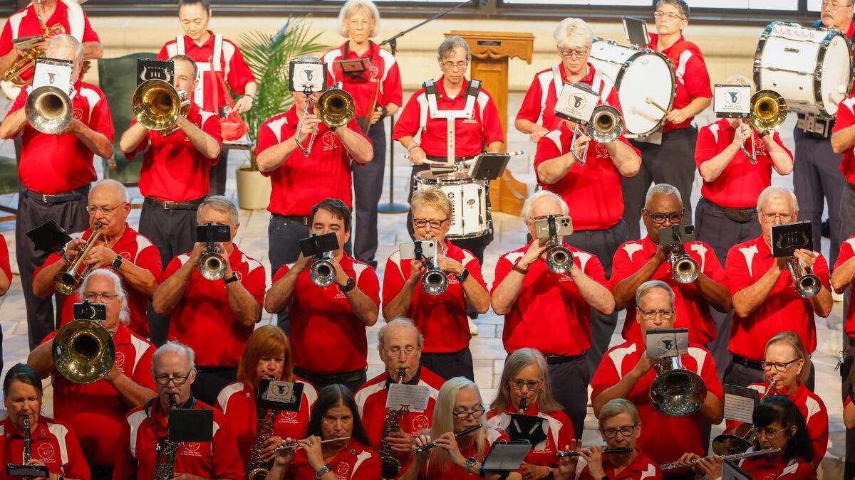 Marching band members honor leader of Awesome Original Second Time ...