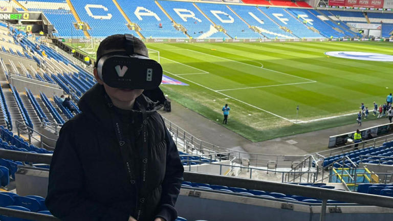 Virtual reality headset 'life-changing' for visually impaired football fan