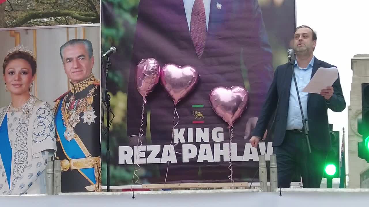 Speaker Barak Seener - Protest For A Free Iran – Week Nine in London, UK