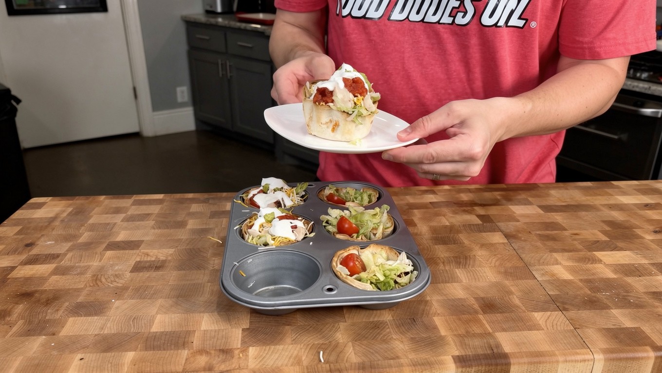 Mini taco salad cups