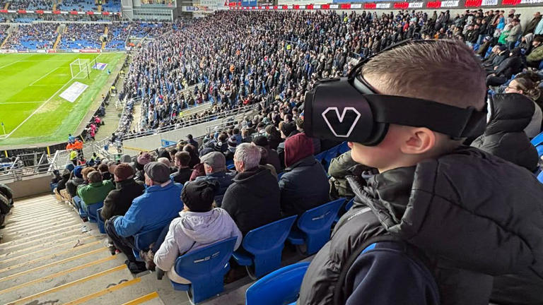 Virtual reality headset 'life-changing' for visually impaired football fan