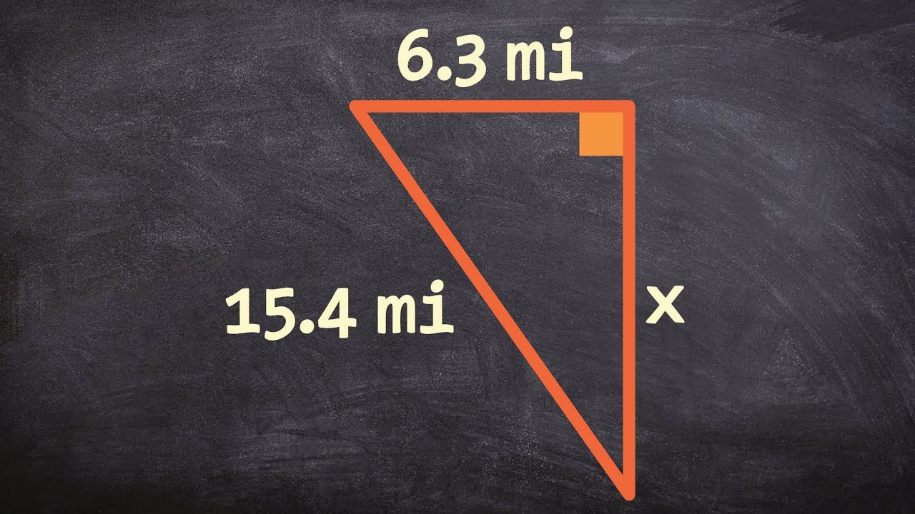 How to apply the Pythagorean theorem to a triangle