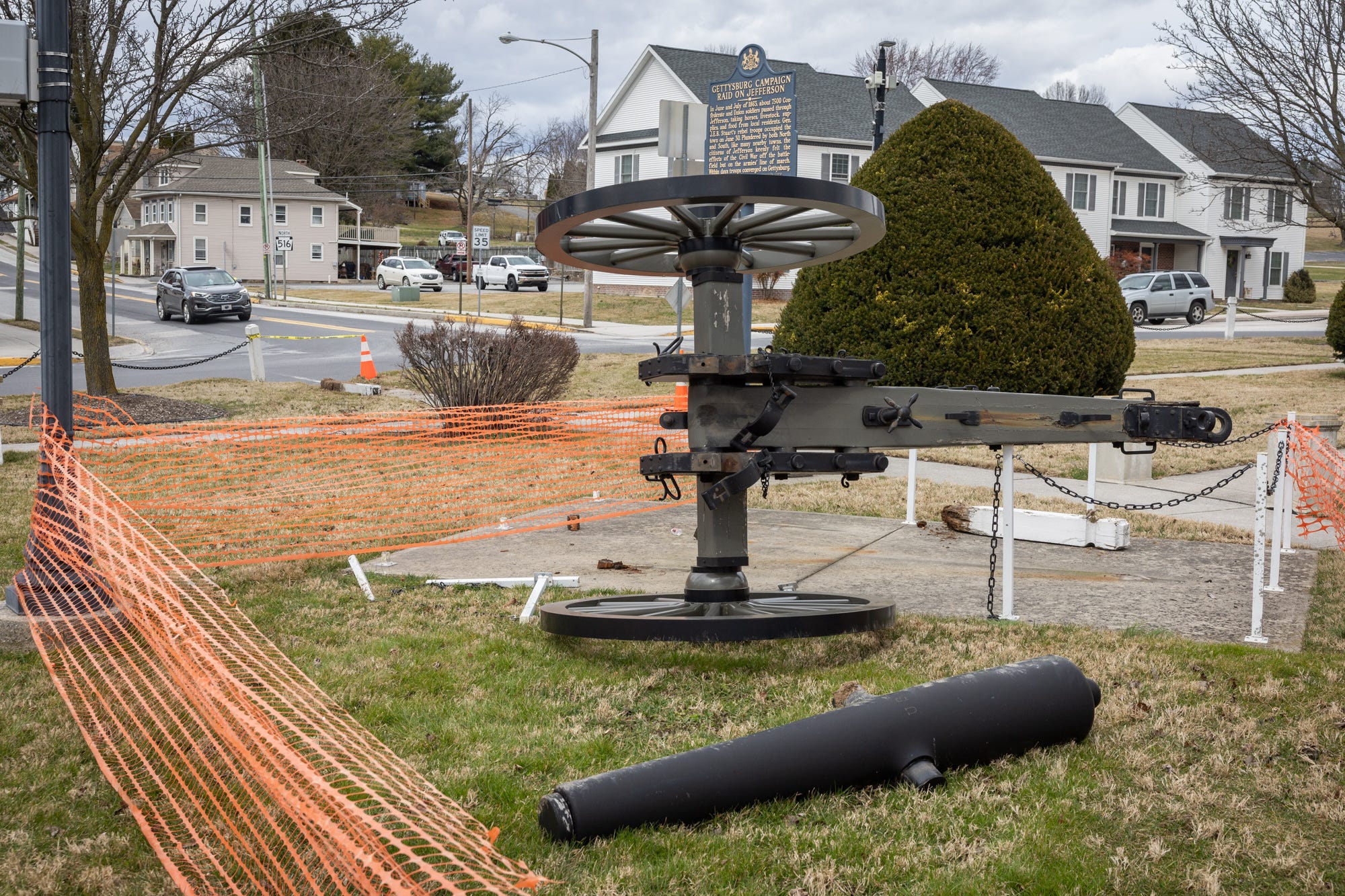 Civil War cannon struck in alleged hit-and-run in York County
