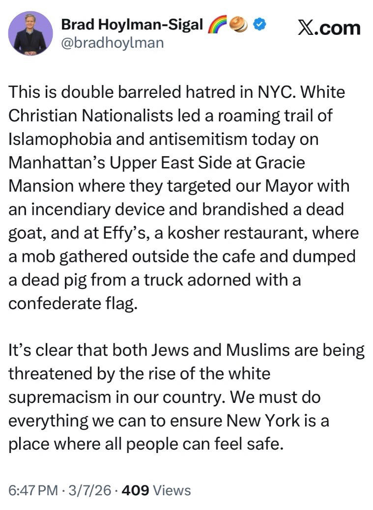 Manhattan BP Brad Hoylman-Sigal blames wrong protesters for hurling ...