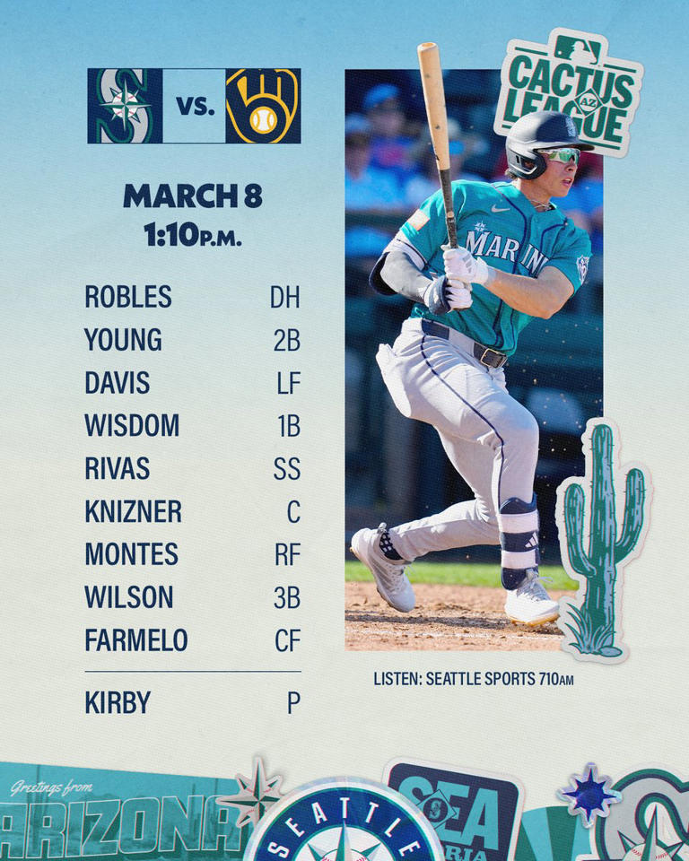 Mariners spring training 2026, game #16