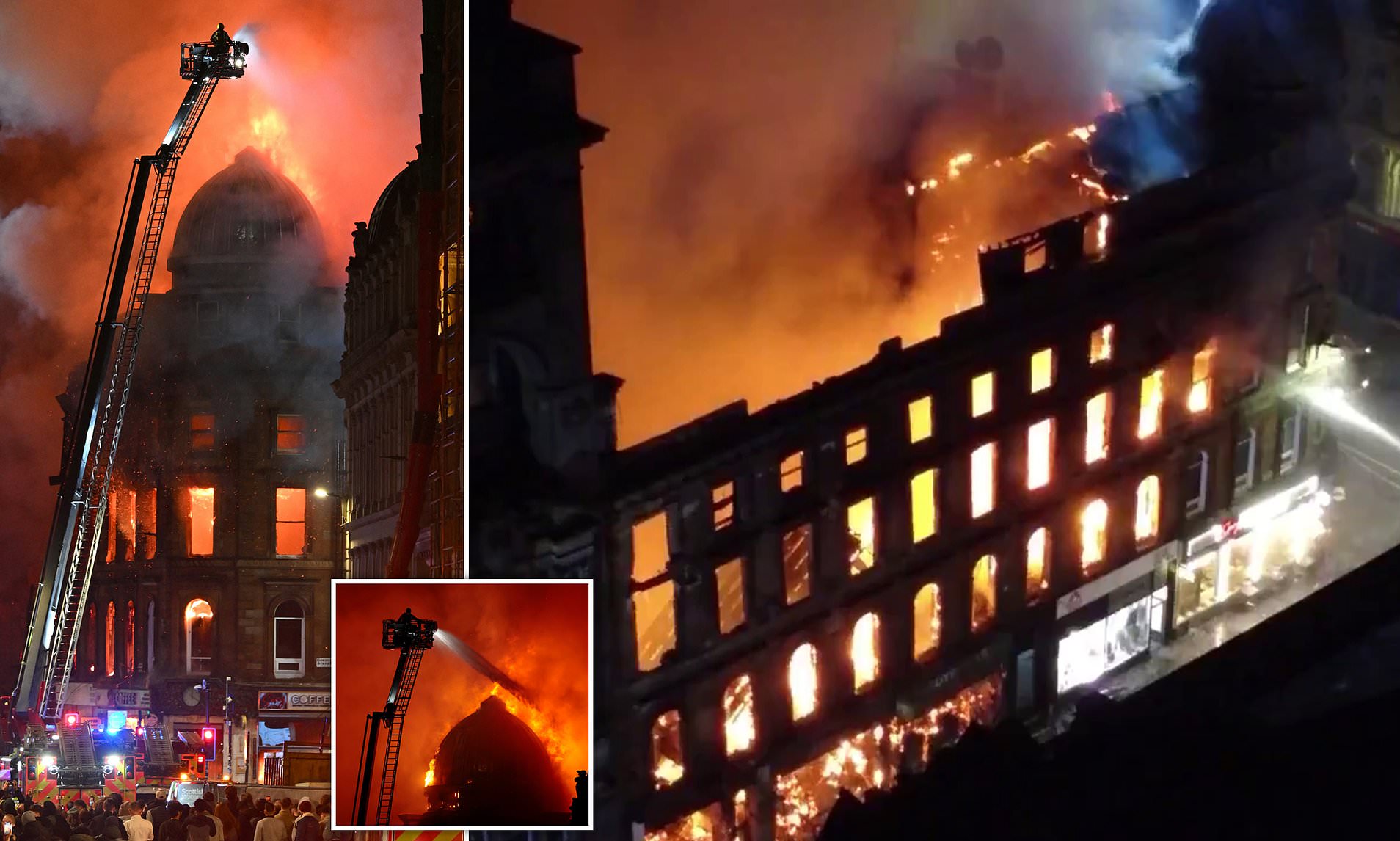 Inferno near Scotland's busiest station causes chaos: Glasgow Central ...