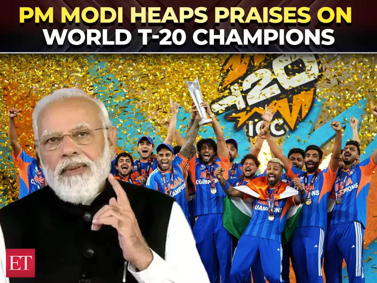 PM Modi heaps praises on World T-20 champions: 'India has shown ...