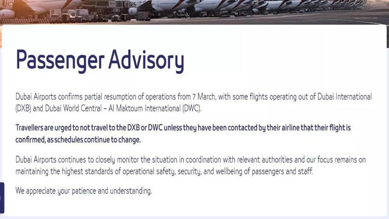 Dubai airports update today: Limited flights resume at DXB and DWC as ...