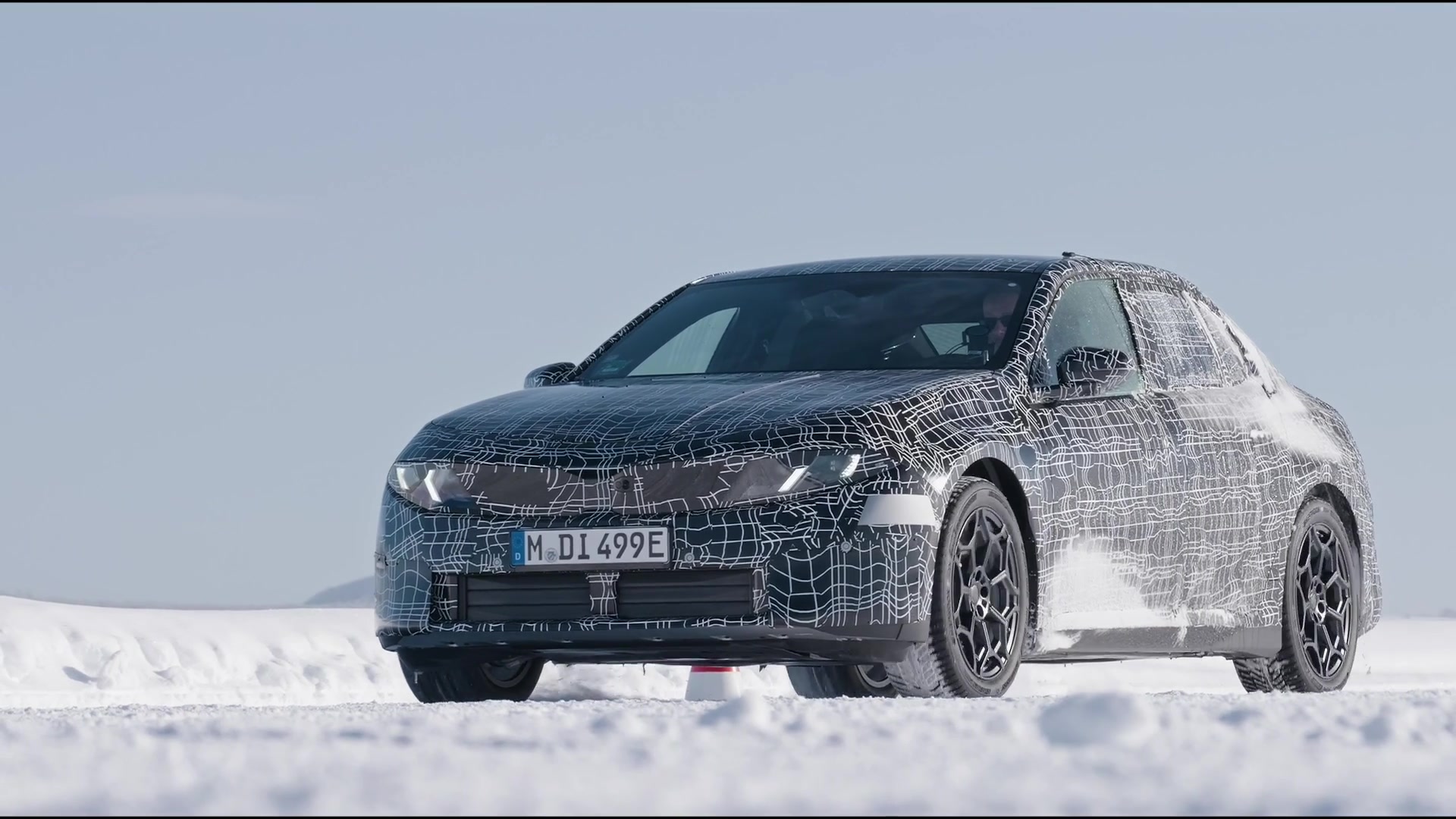 The new BMW i3 (prototype). Heart of Joy Lake parcours