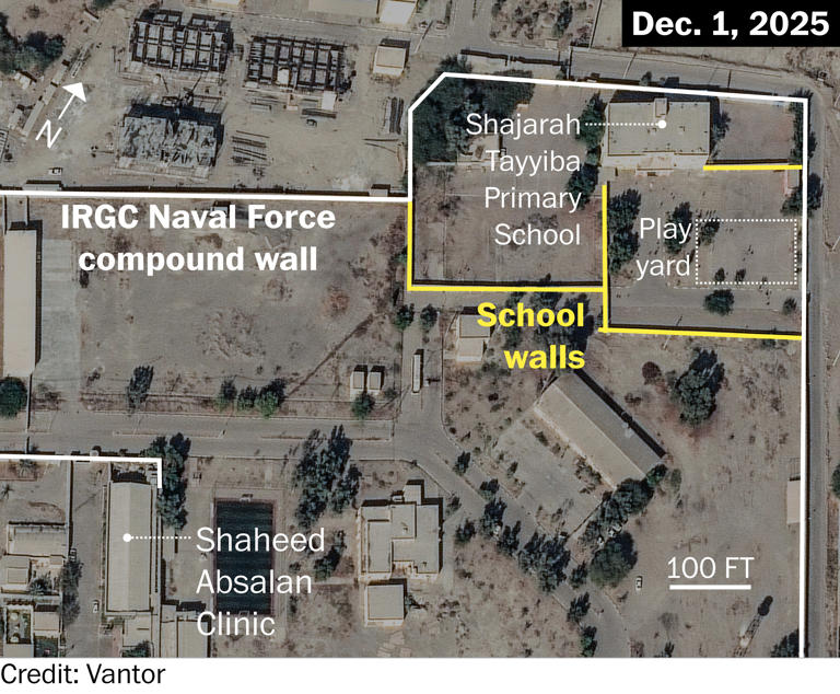 Video appears to show US Tomahawk hit naval base near Iranian school