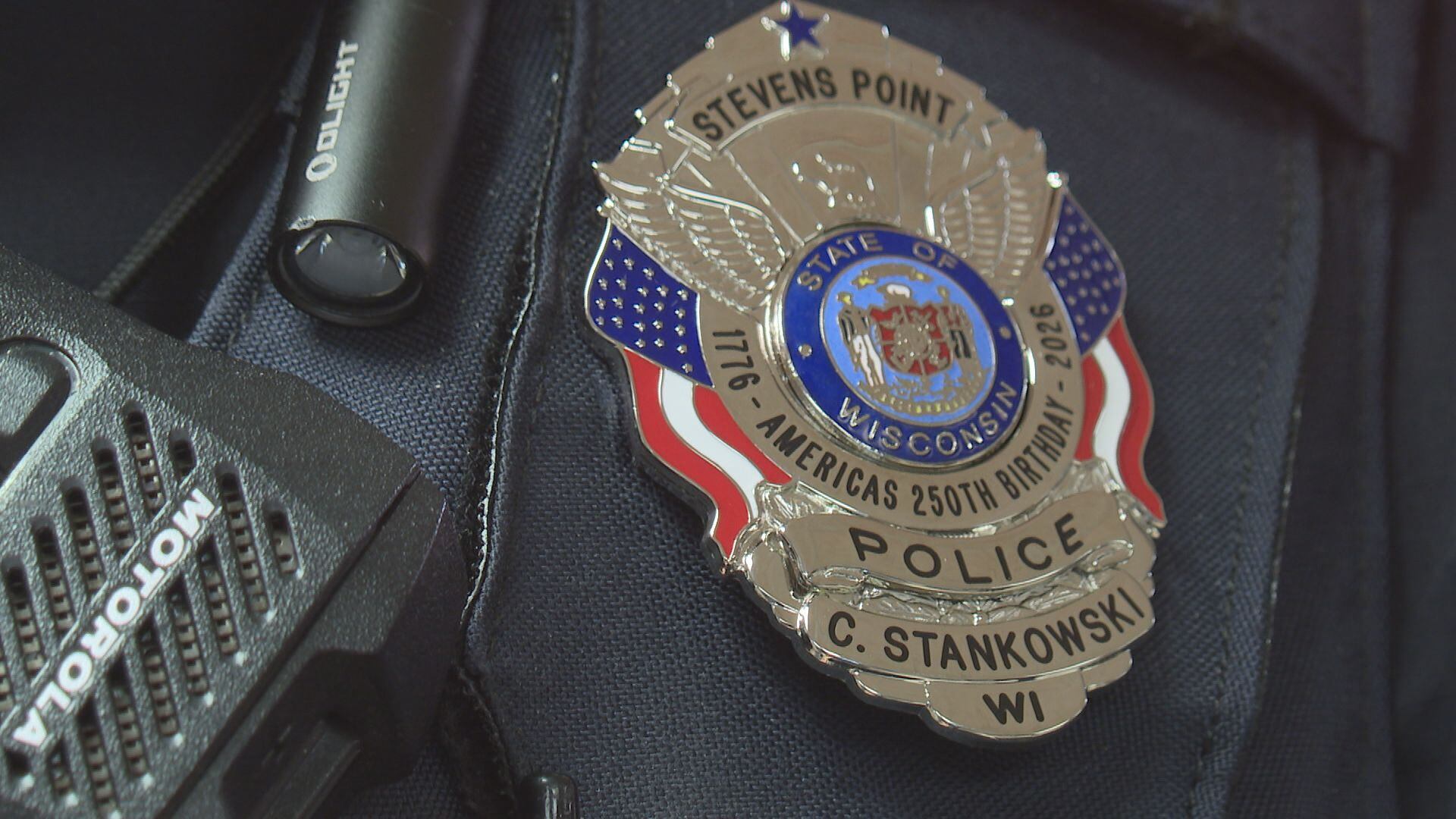 Stevens Point officer designs commemorative badge for US 250th anniversary
