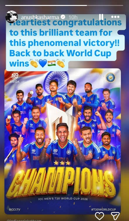 India wins T20 World Cup 2026: Congratulatory messages pour in from ...