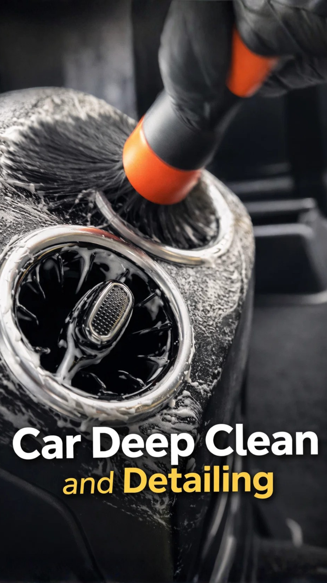 Satisfying car deep clean and detailing ASMR