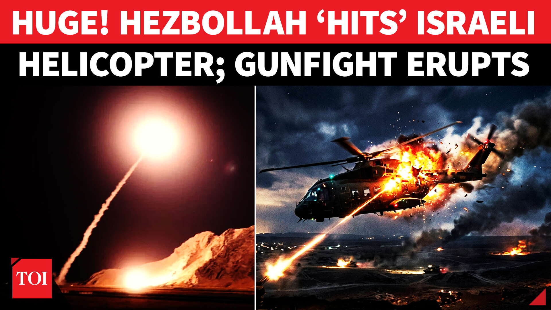 Israeli helicopter 'hit', claims Hezbollah; gunfight erupts as IDF ...