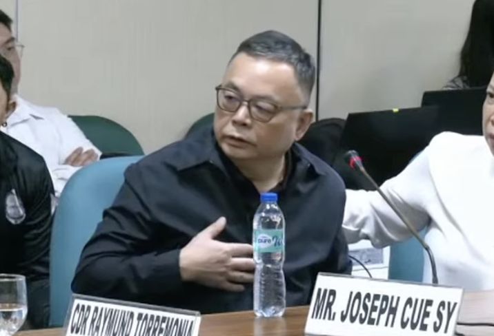 Joseph Sy attends Senate hearing after complaining of 'chest pain'