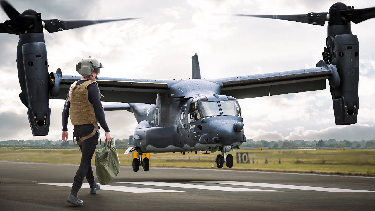 Watch America’s CV-22 Osprey launch like a helicopter then blast ...