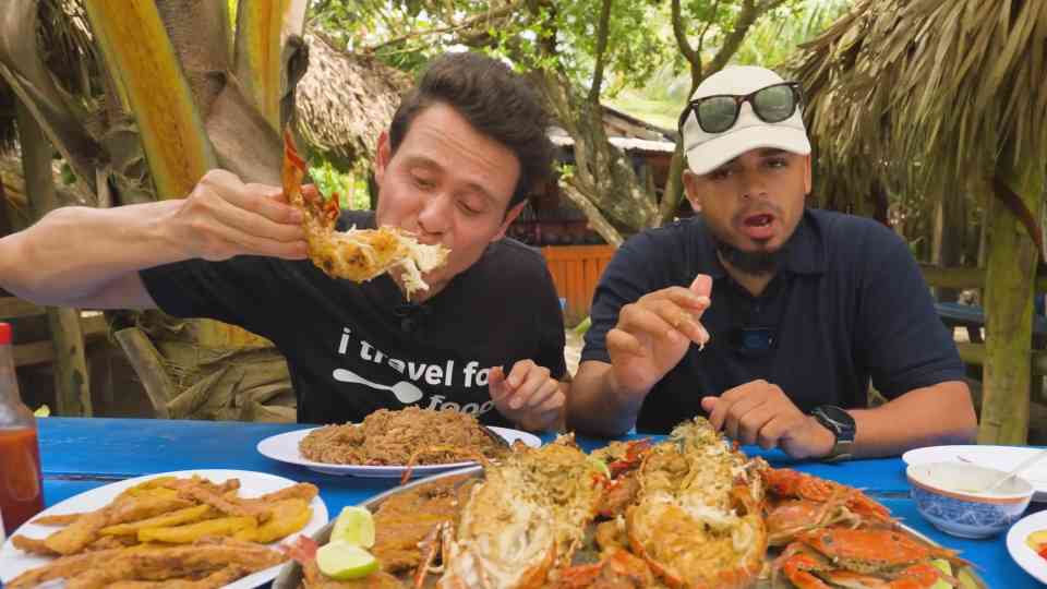 Giant Caribbean lobster served fresh - a seafood feast in the Dominican ...
