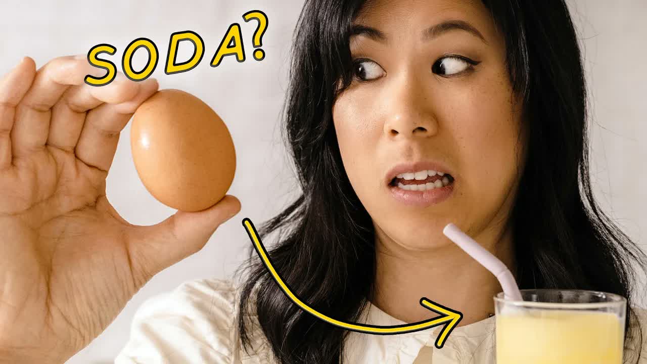 I made two drinks with raw eggs: egg coffee and soda junga - would you ...