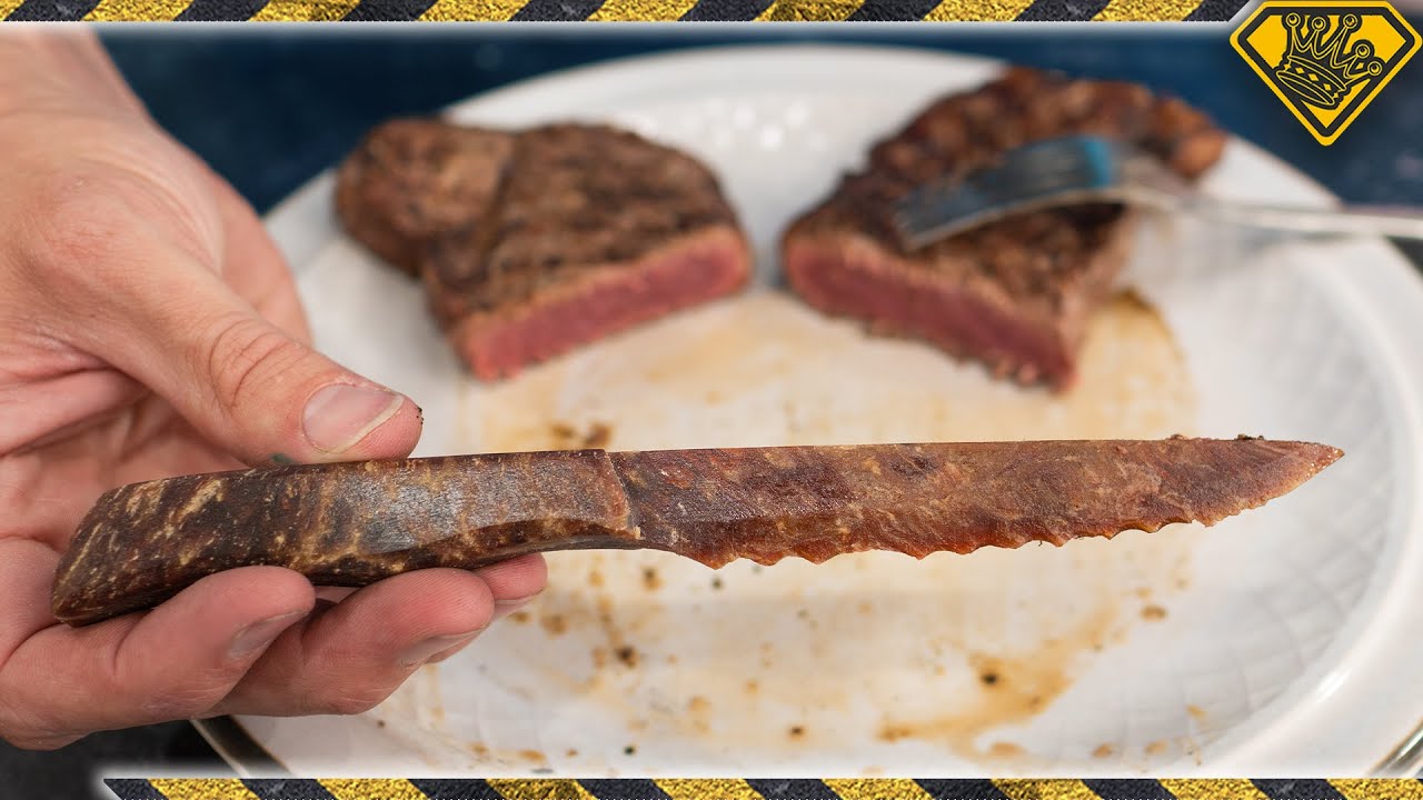 Making a steak knife out of steak