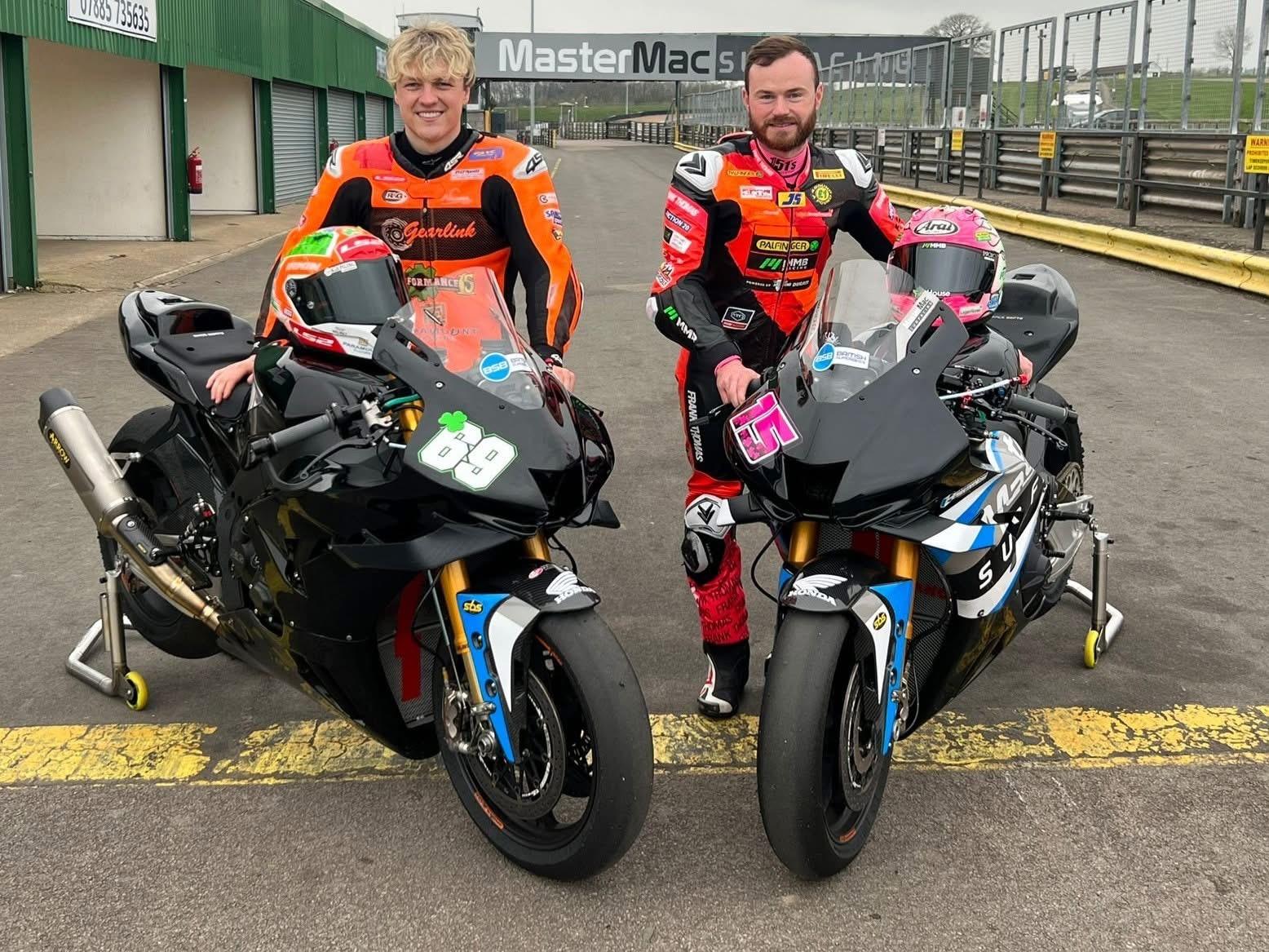 Maiden test for new Hawk Racing British Superbike riders Eugene McManus ...
