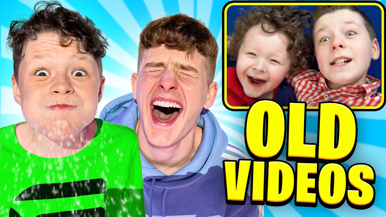We tried not to laugh at our old videos