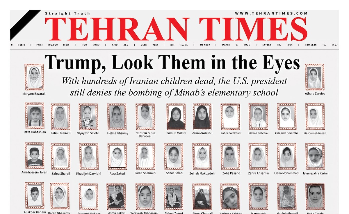 Trump, look them in the eyes: Tehran Times frontpage's grim reminder