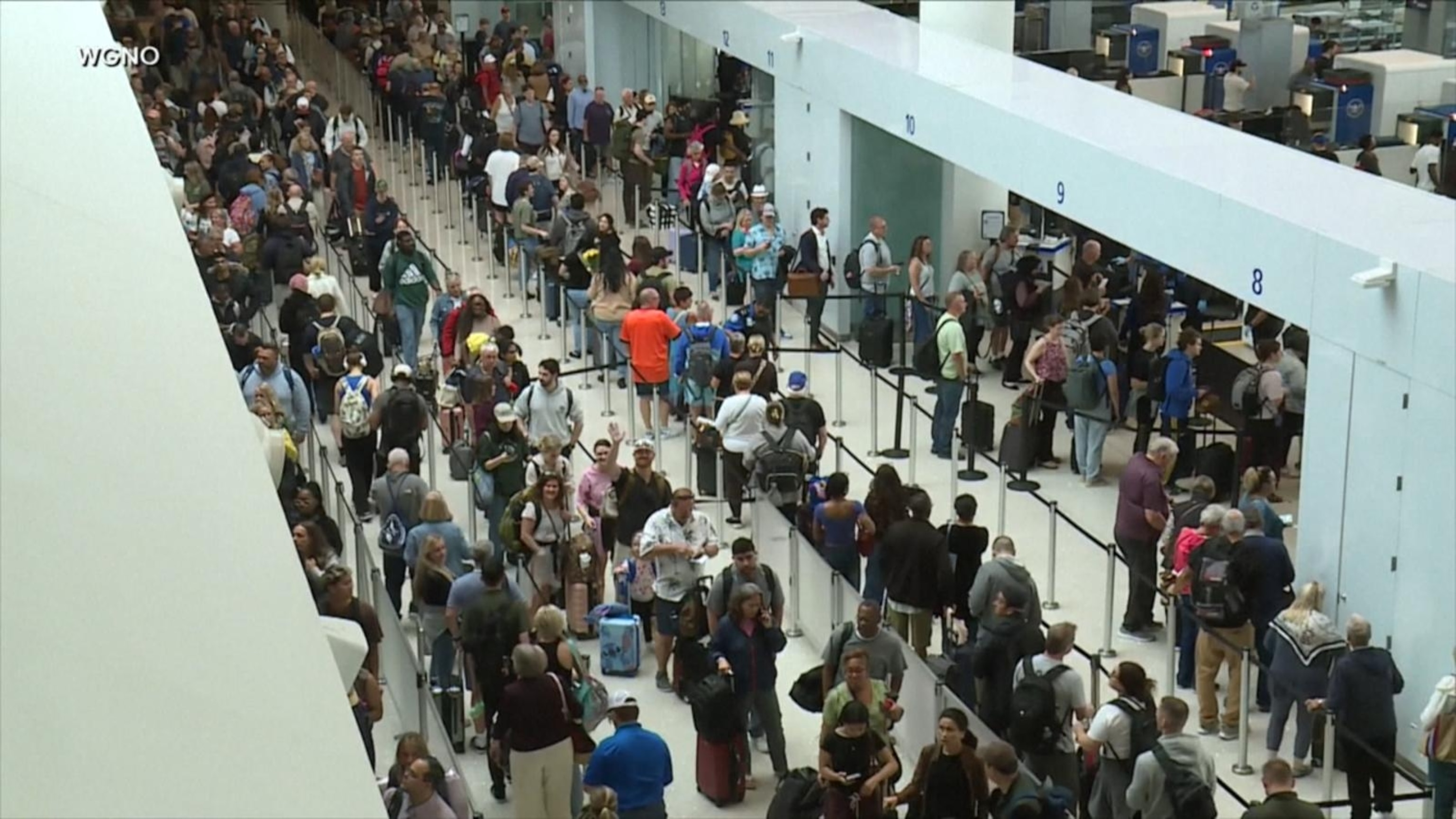Travelers stuck in long lines amid TSA staffing shortages, partial gov ...