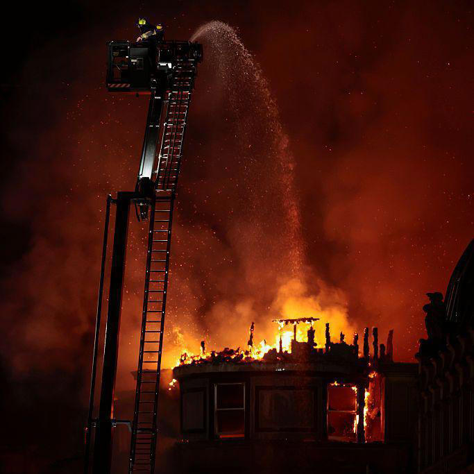 Glasgow Central travel disruption after building destroyed by fire
