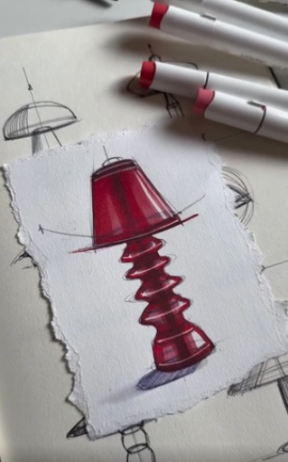 How a red lamp became a unique design statement