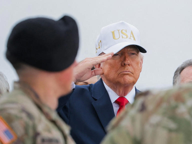 Trump sparks backlash for wearing campaign hat at fallen soldiers' ceremony