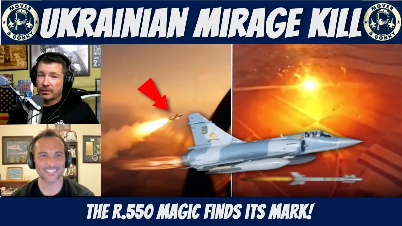 Ukrainian Mirage 2000 shoots down Russian drone - magic missile kill