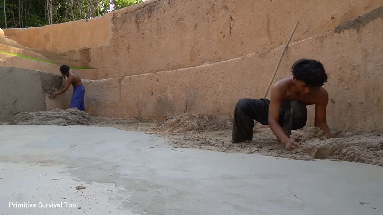 365 days underground, and the pool walls nearly went out of line