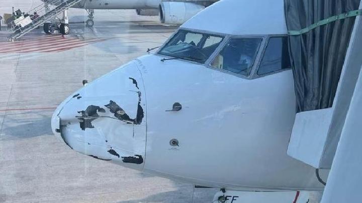 Penjelasan Garuda soal moncong pesawat penyok
