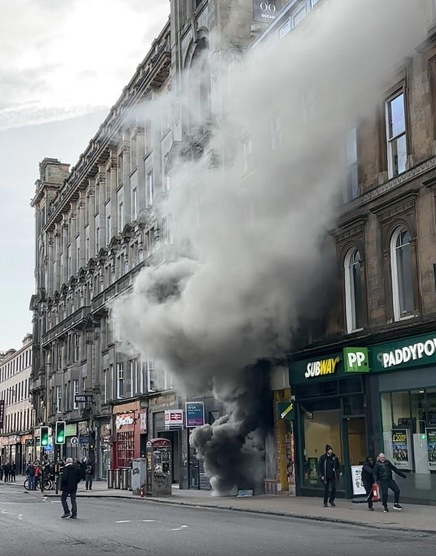 Vape shop fire that burned building next to Glasgow Central station ...