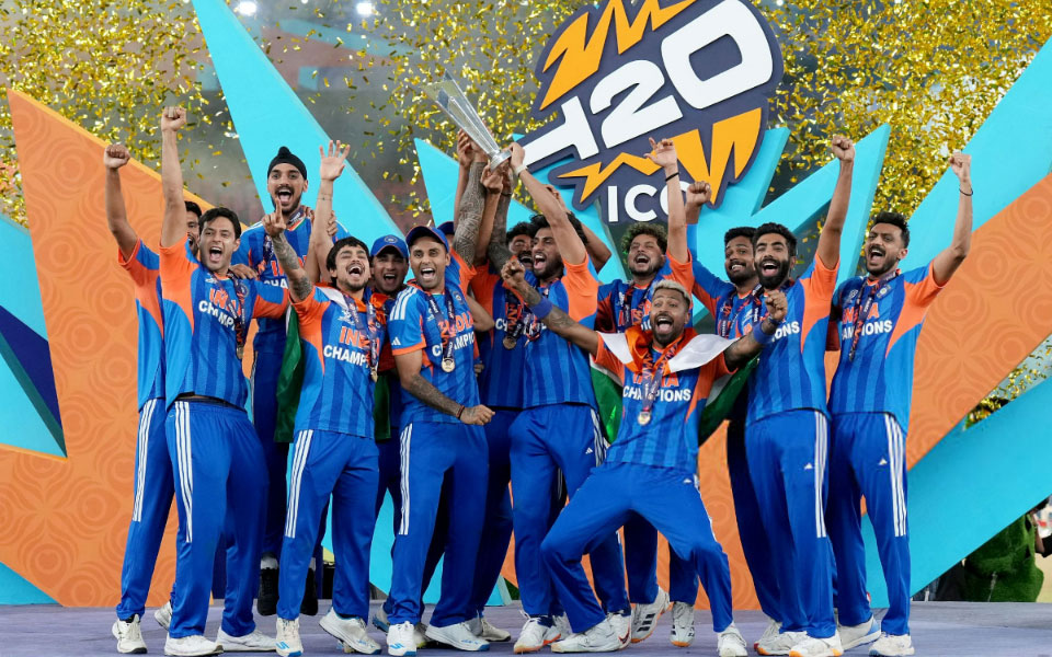 T20 World Cup 2026: Drone show at Ahmedabad displays map of India with ...