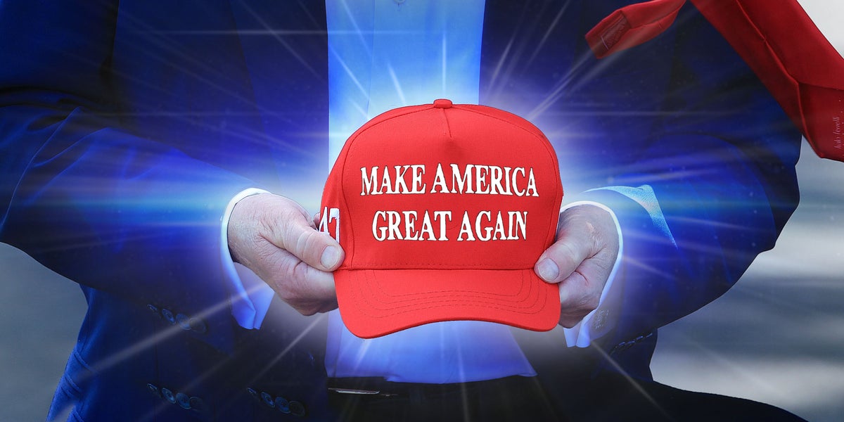 This is what Trump's baseball cap and business suit combo really means