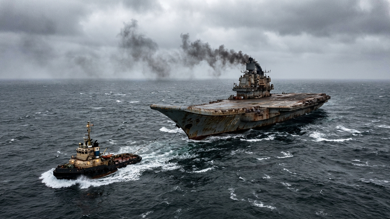 Why Russia’s only aircraft carrier needed its own rescue tug