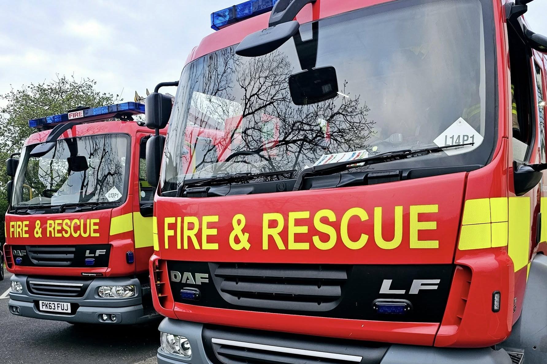 Firefighters release casualty from car after road traffic collision ...