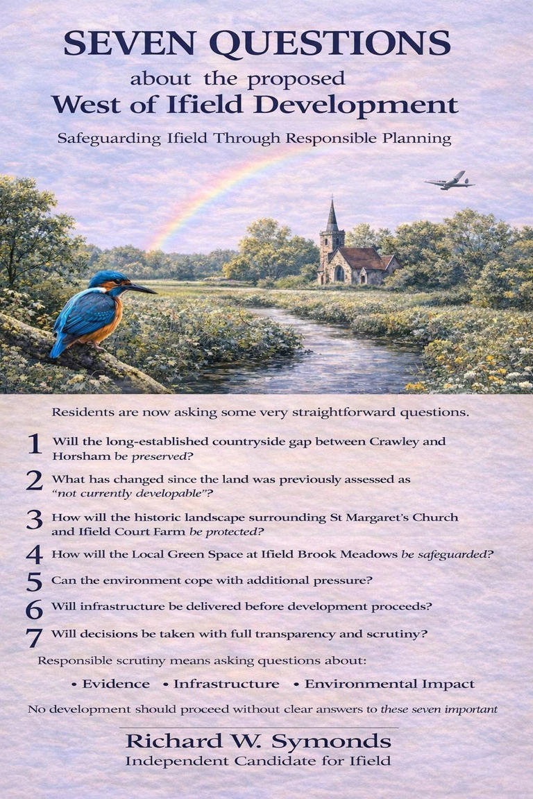 Letter to the editor: Community's seven questions for West of Ifield