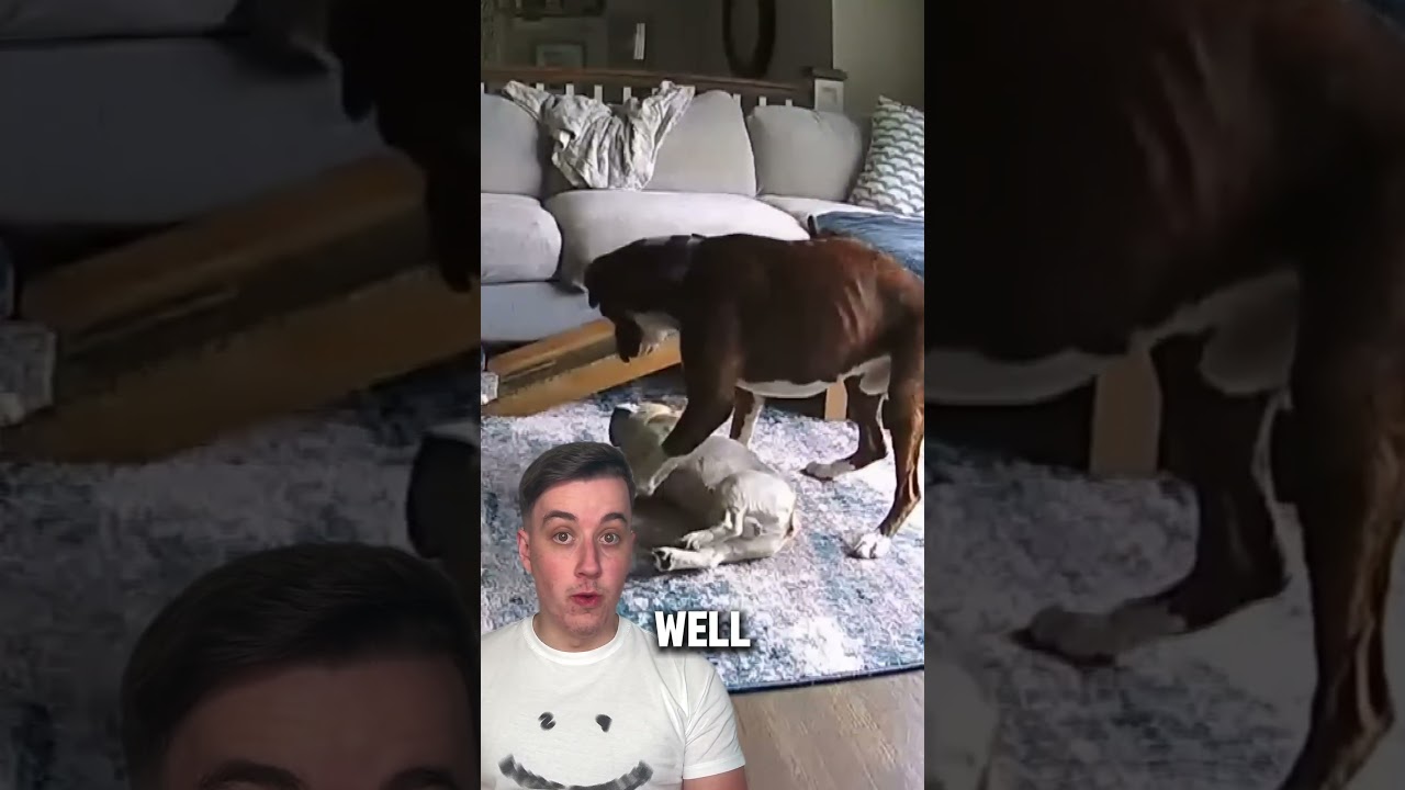 Watch a brave dog save his dog friend in an emergency