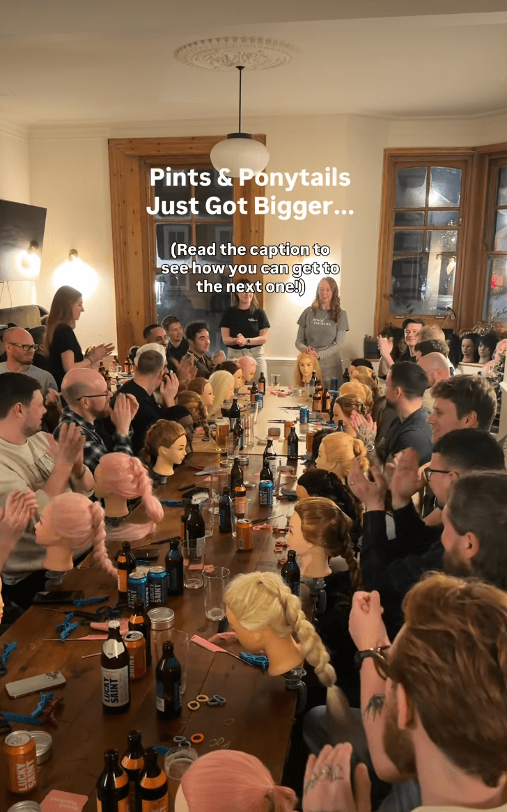 Wholesome 'pints and ponytails' dads club captures the internet’s hearts
