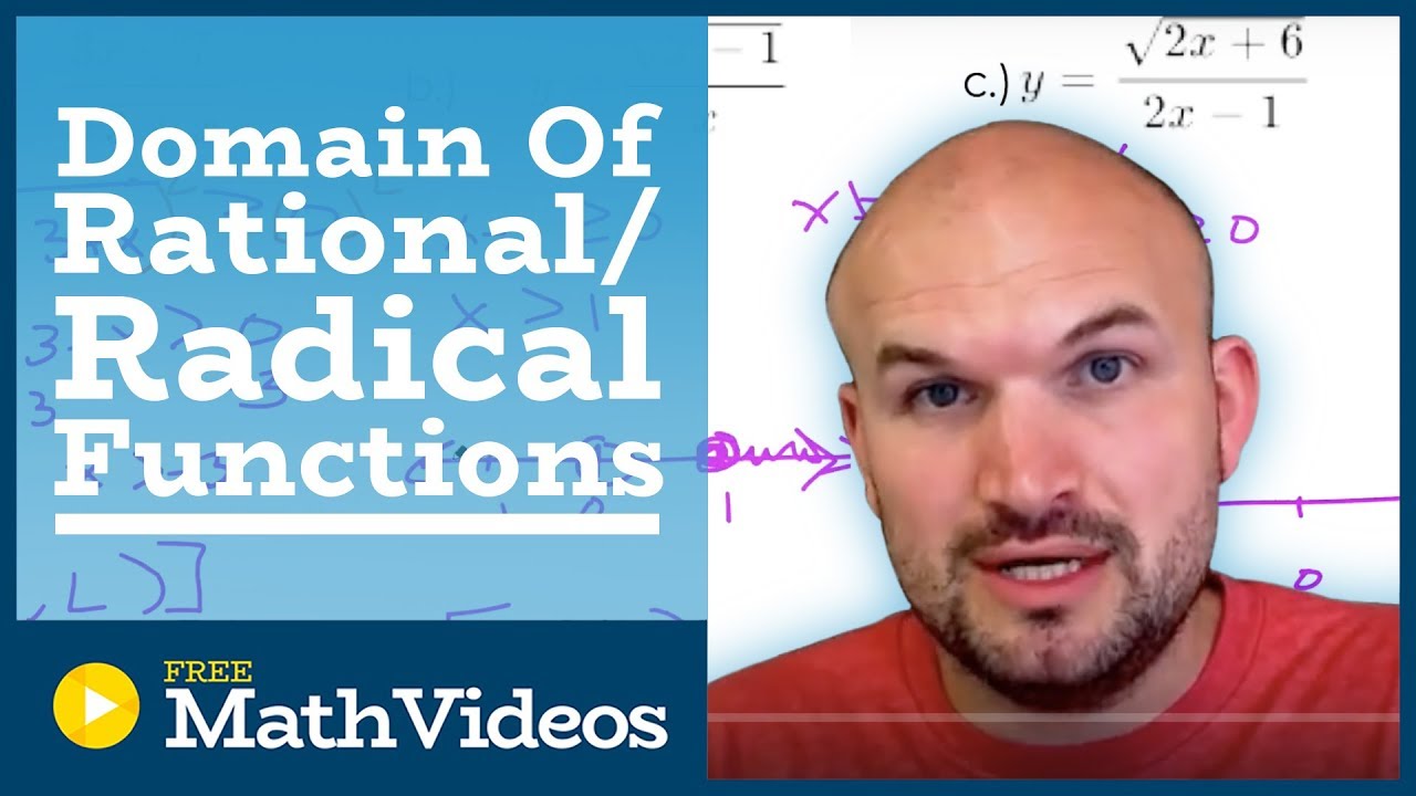 Domain of rational/radical functions