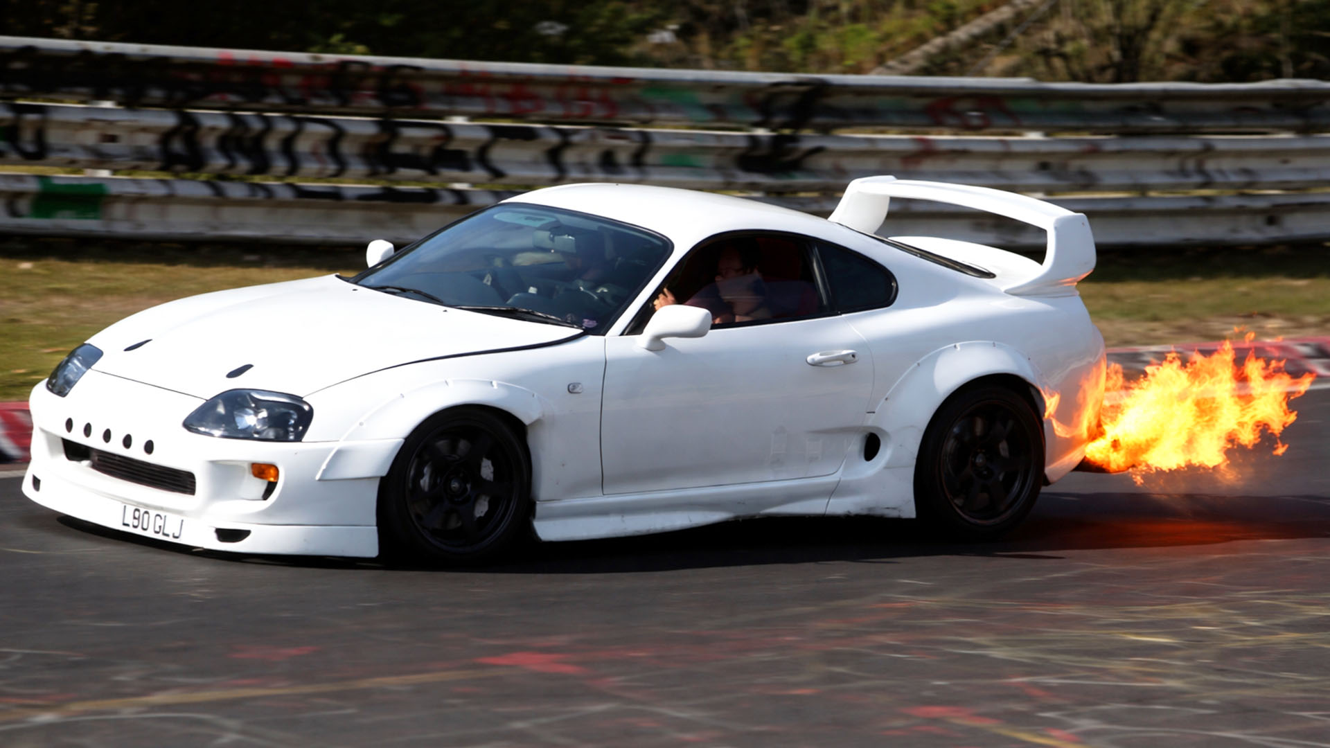 High rev JDM engines create huge flames