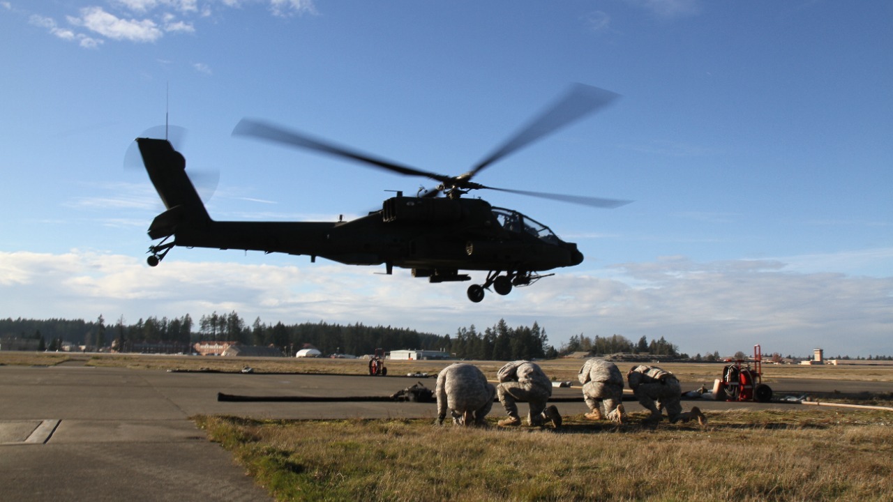 Army tests Apache helicopter rounds designed to take down drones