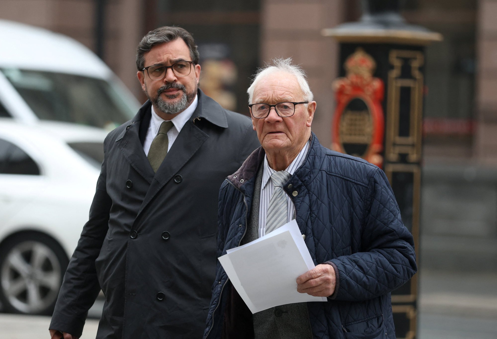 Northern Ireland’s Gerry Adams in UK court for trial over IRA bombings